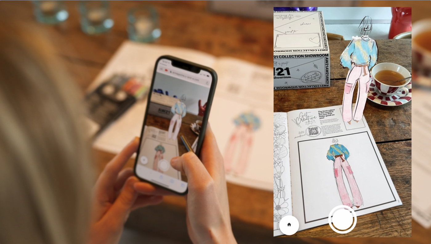 C&A brings it’s Autumn/Winter Collection ‘21 to life through augmented reality magazine | 8th Wall